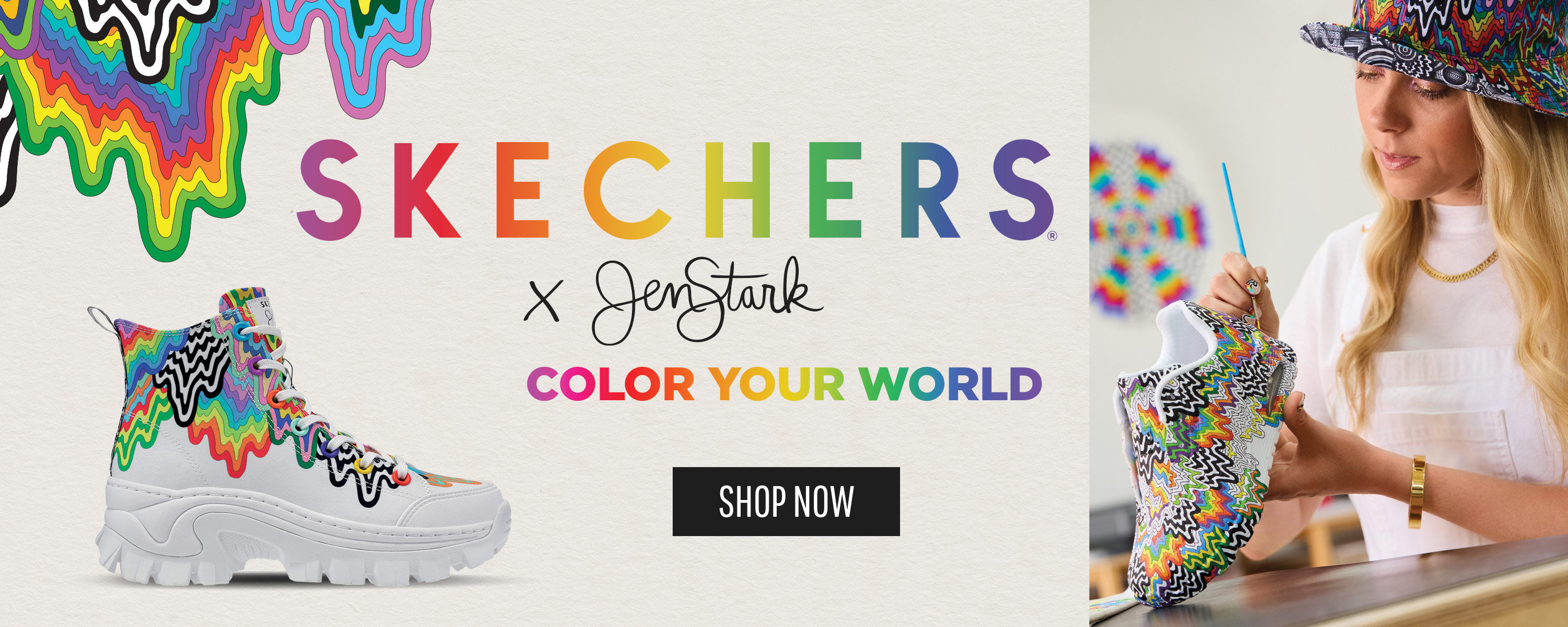 Jen Stark | Color Your World | SKECHERS