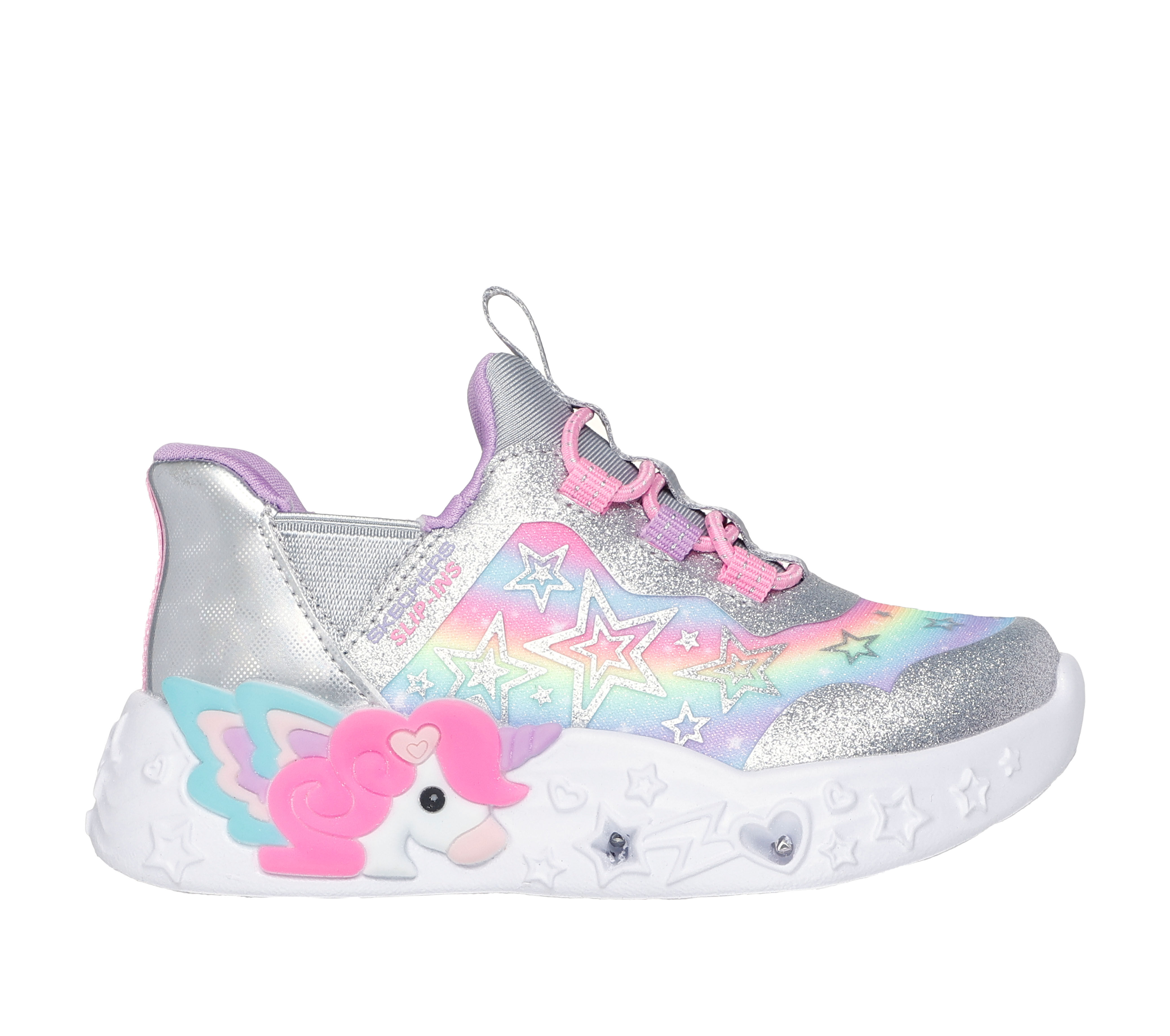 Skechers Girl s Unicorn Charmer Lil Starlite Sneaker in Lavender Size 8.0 Medium Width